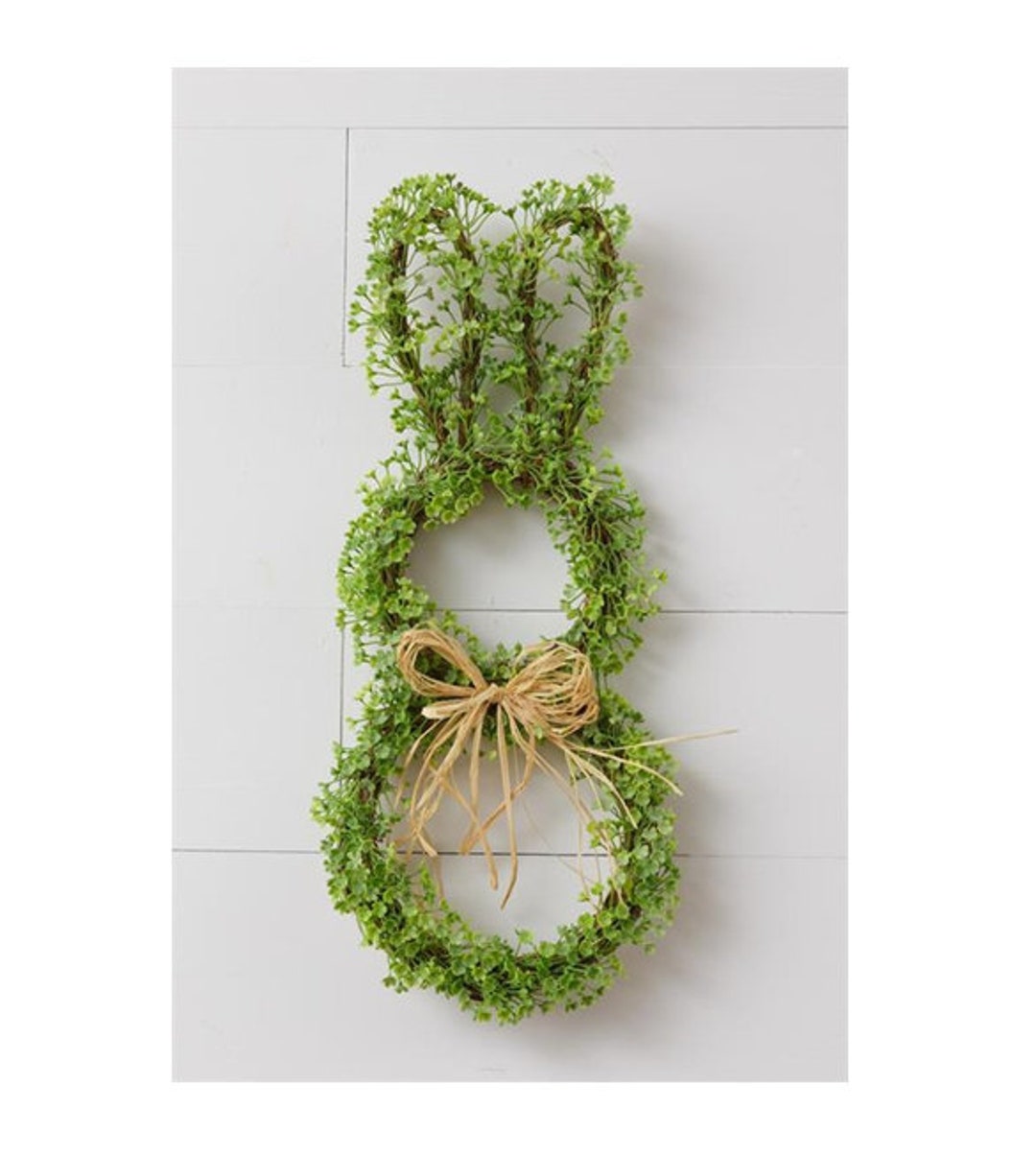Bunny Twig Wreath With Baby Tears - Etsy