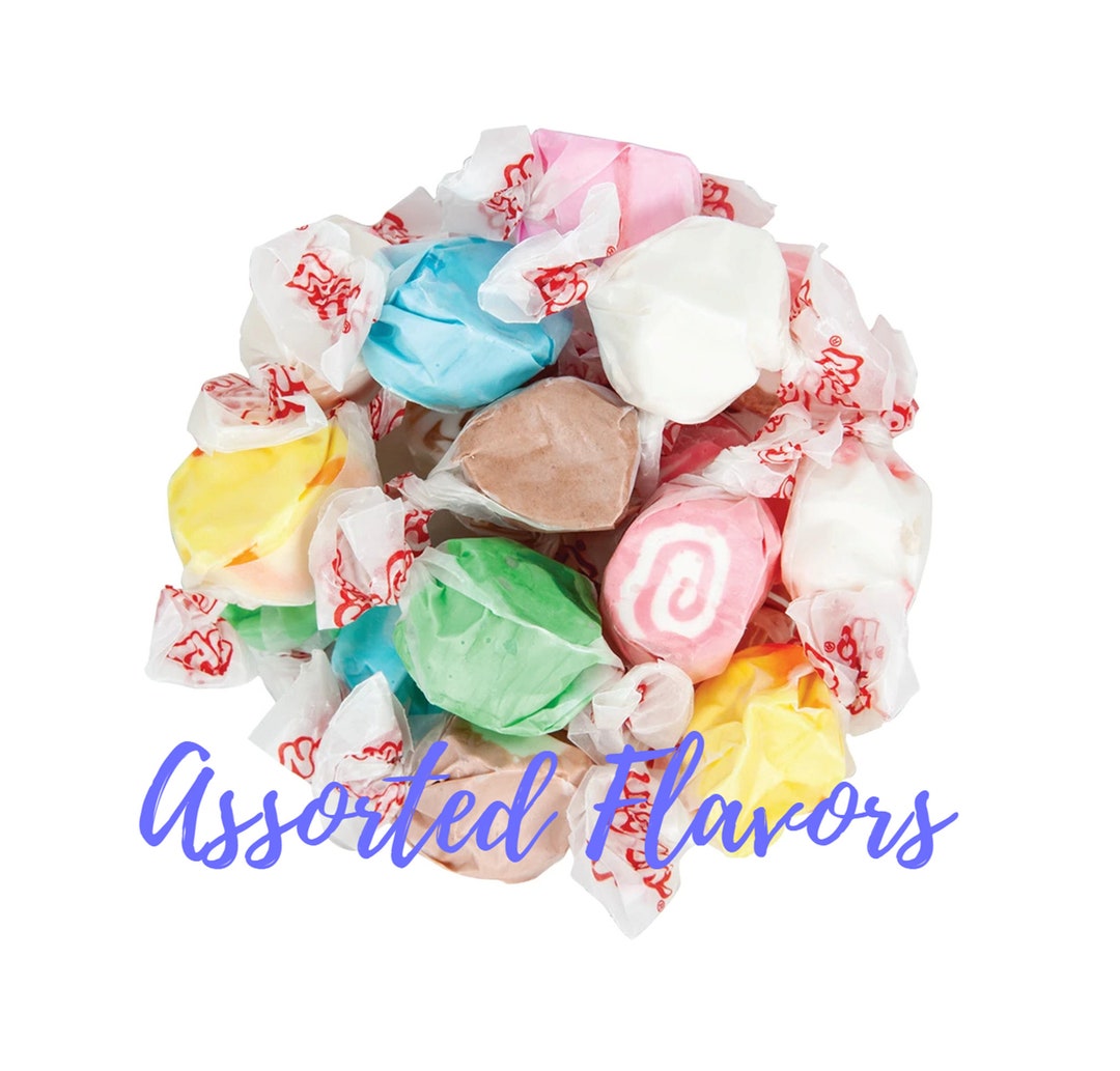 Assorted Flavors Saltwater Taffy Candy 8 Oz. of the World's Best Taffy ...