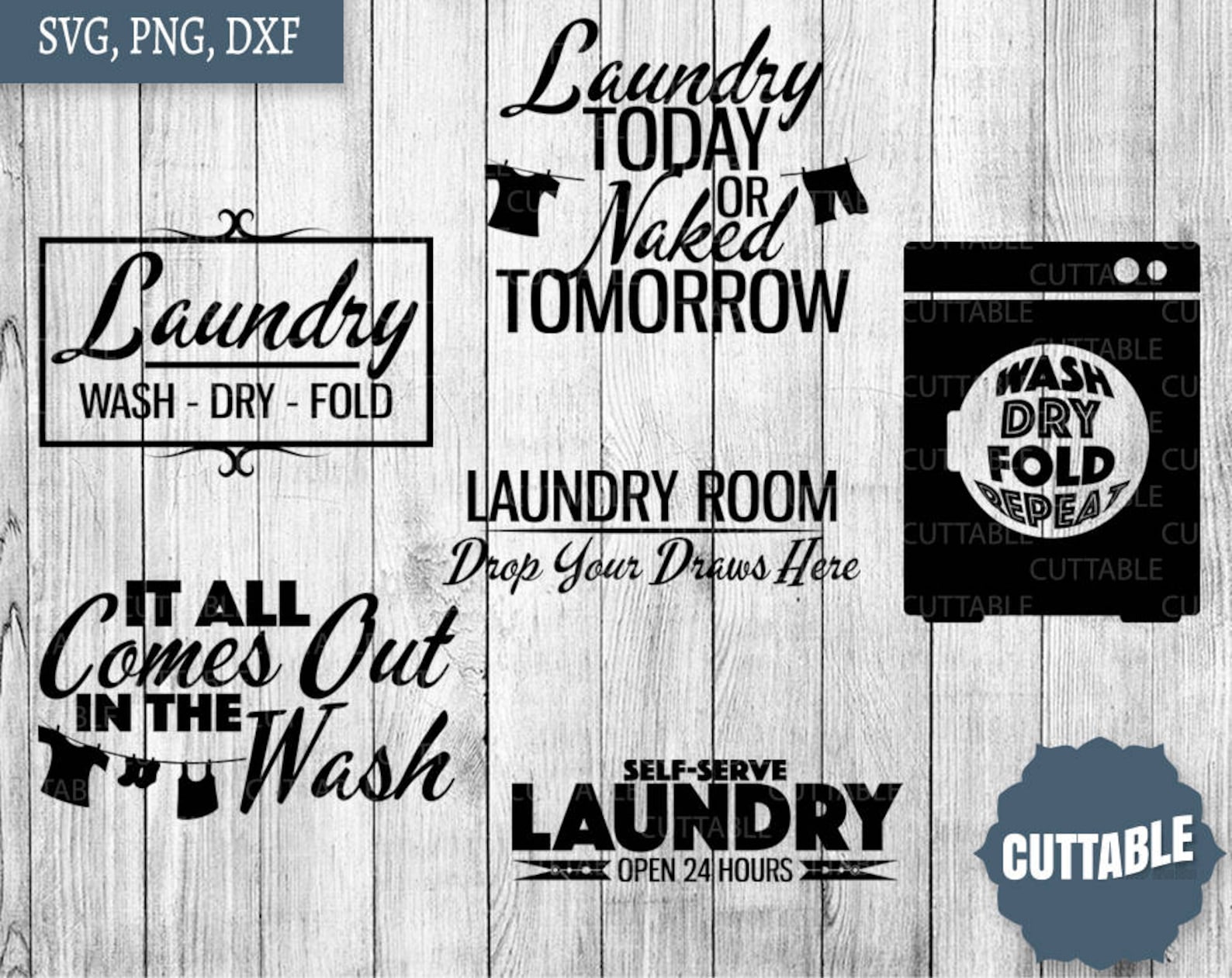 Laundry SVG Bundle Laundry Room Bundle Cut Files 12 Home | Etsy