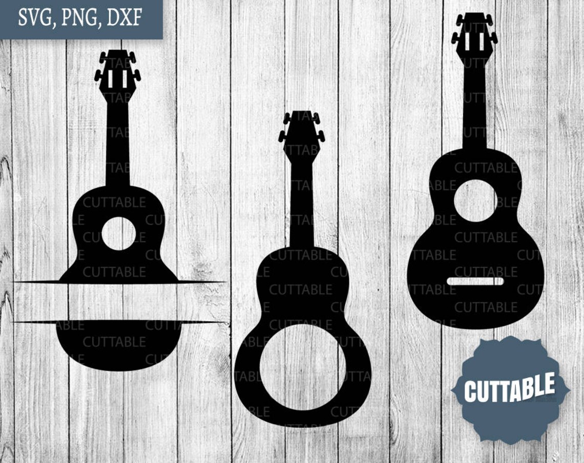 Guitar Cut Files SVG Guitar Cut Files Musical Guitar - Etsy