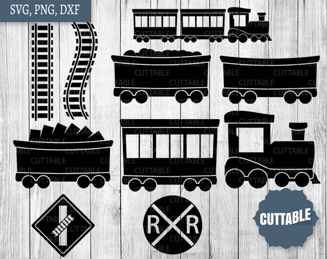 Train Cut Files, Train Car Svg Cutting Files, SVG Train Silhouette Cut ...