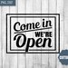Shop Signs, Open and Closed SVG Cut Files, Shop Owner SVG, Sorry We're ...