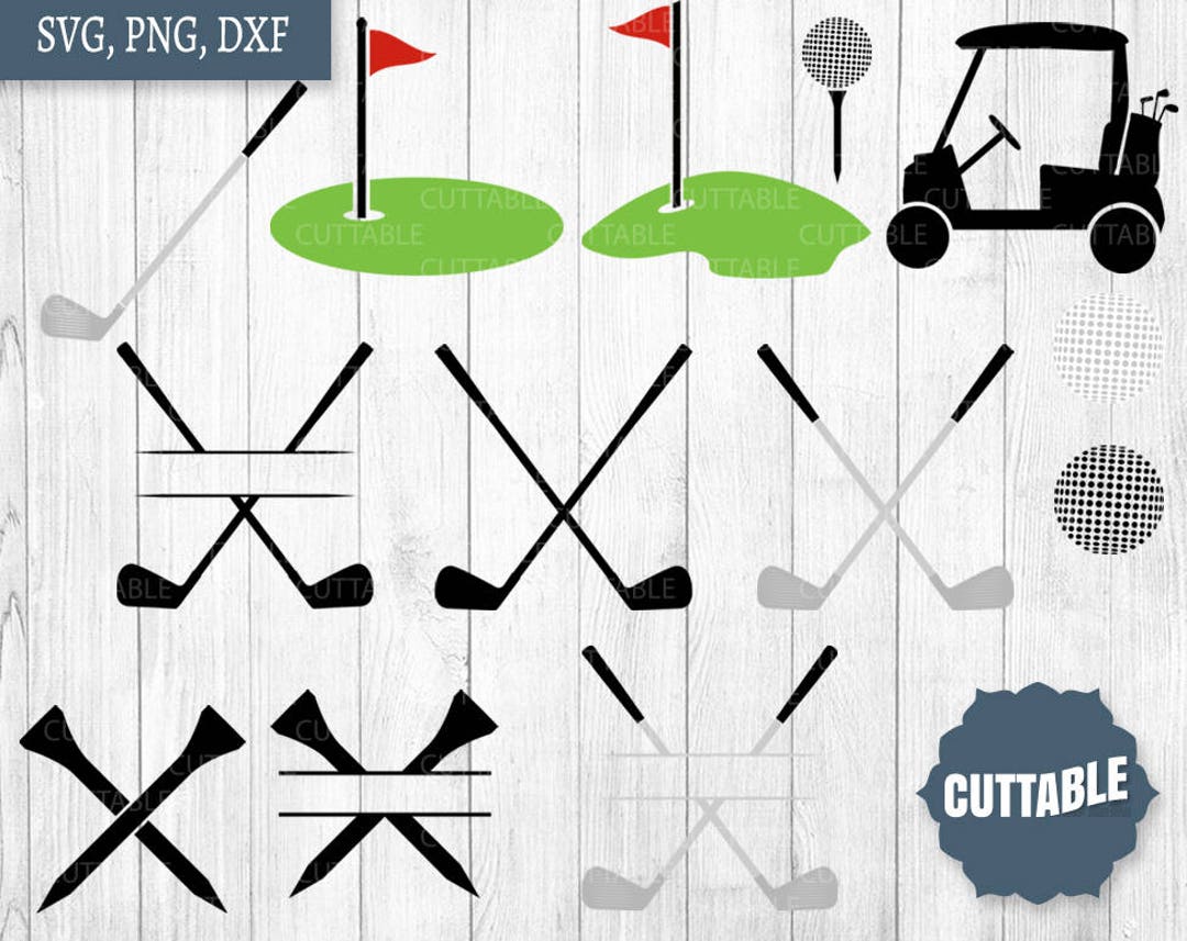 Golf Cut Files, SVG Golf Cut Files, Golf Club Monogram Svg Items ...