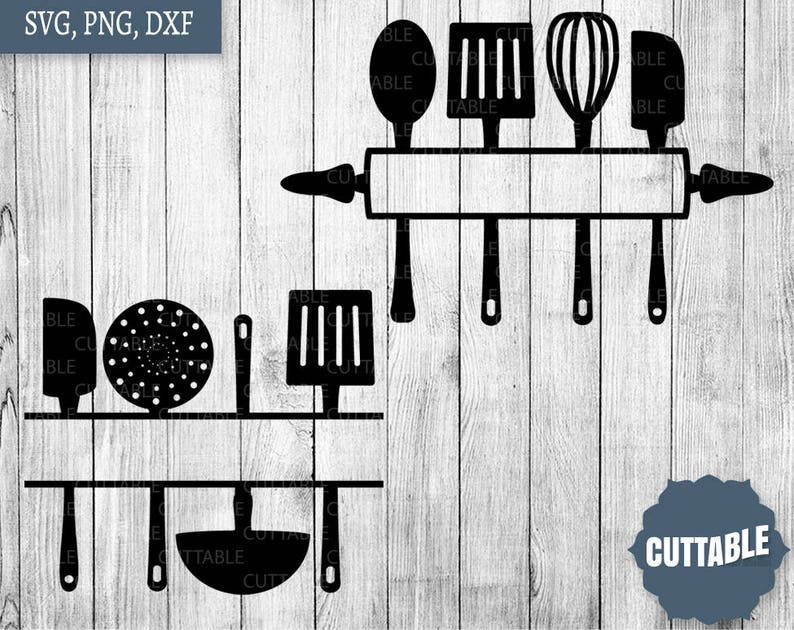 Kitchen Cut Files Kitchen Monogram Files Cooking Svg Cutting - Etsy UK