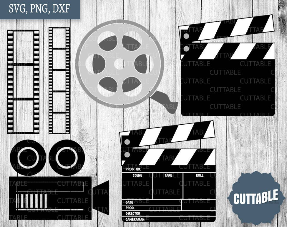 Movie Night SVG Files for Print and Cut Machines Movie Svg - Etsy