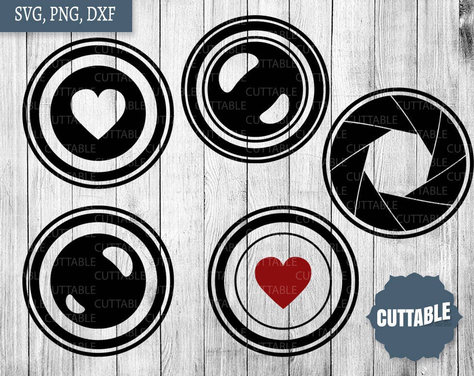 Camera Lenses Cut Svg Files SVG Print and Cut Camera - Etsy