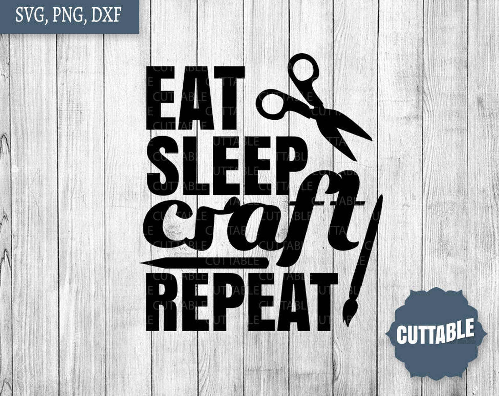 Eat Sleep Craft Repeat SVG Cut File Craft Repeat Cut File | Etsy