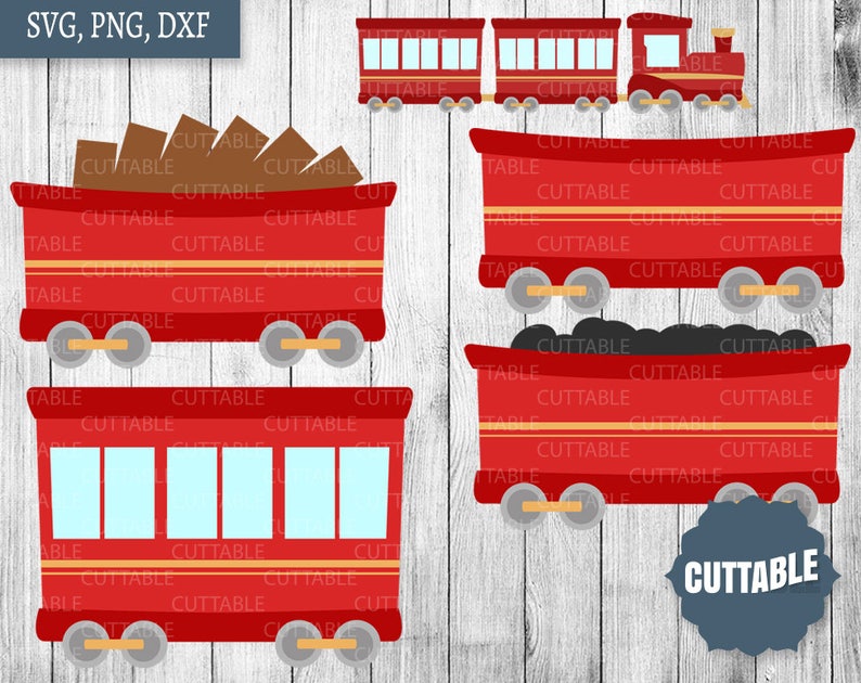 Train Print and Cut Svg Files SVG Red Train Car Cut Files - Etsy