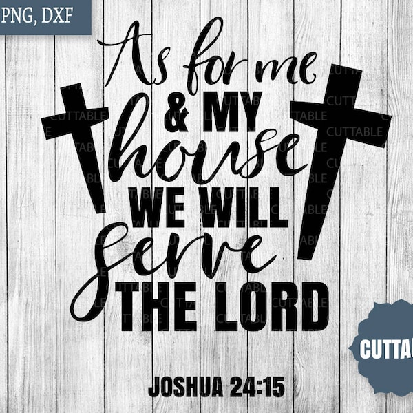 As for Me and My House We Will Serve the Lord - Etsy