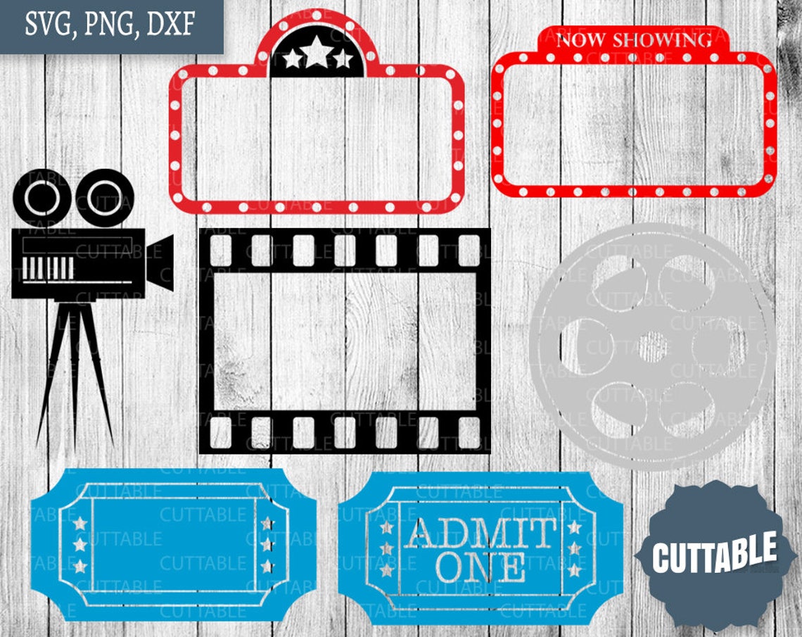 Movie Night SVG Files for Print and Cut Machines Movie Svg - Etsy Canada