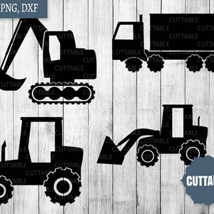 Construction Cut Files, Construction Vehicles Svg Cutting Files, SVG ...