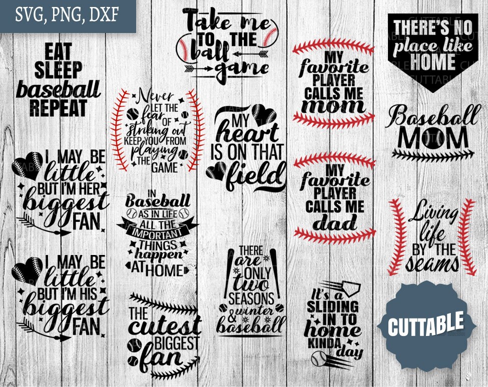 Baseball SVG Bundle Baseball Player Svg Pack Cut Files 15 - Etsy UK