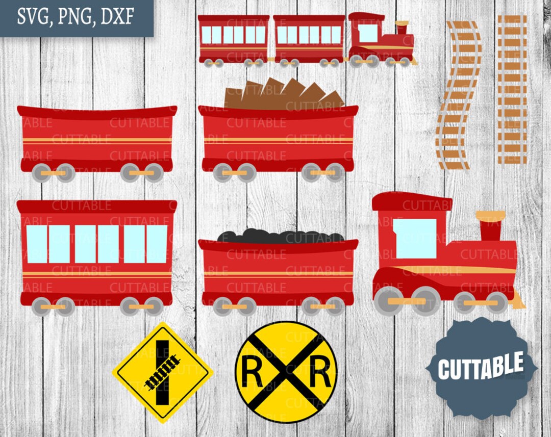 Train Print and Cut Svg Files SVG Red Train Car Cut Files - Etsy