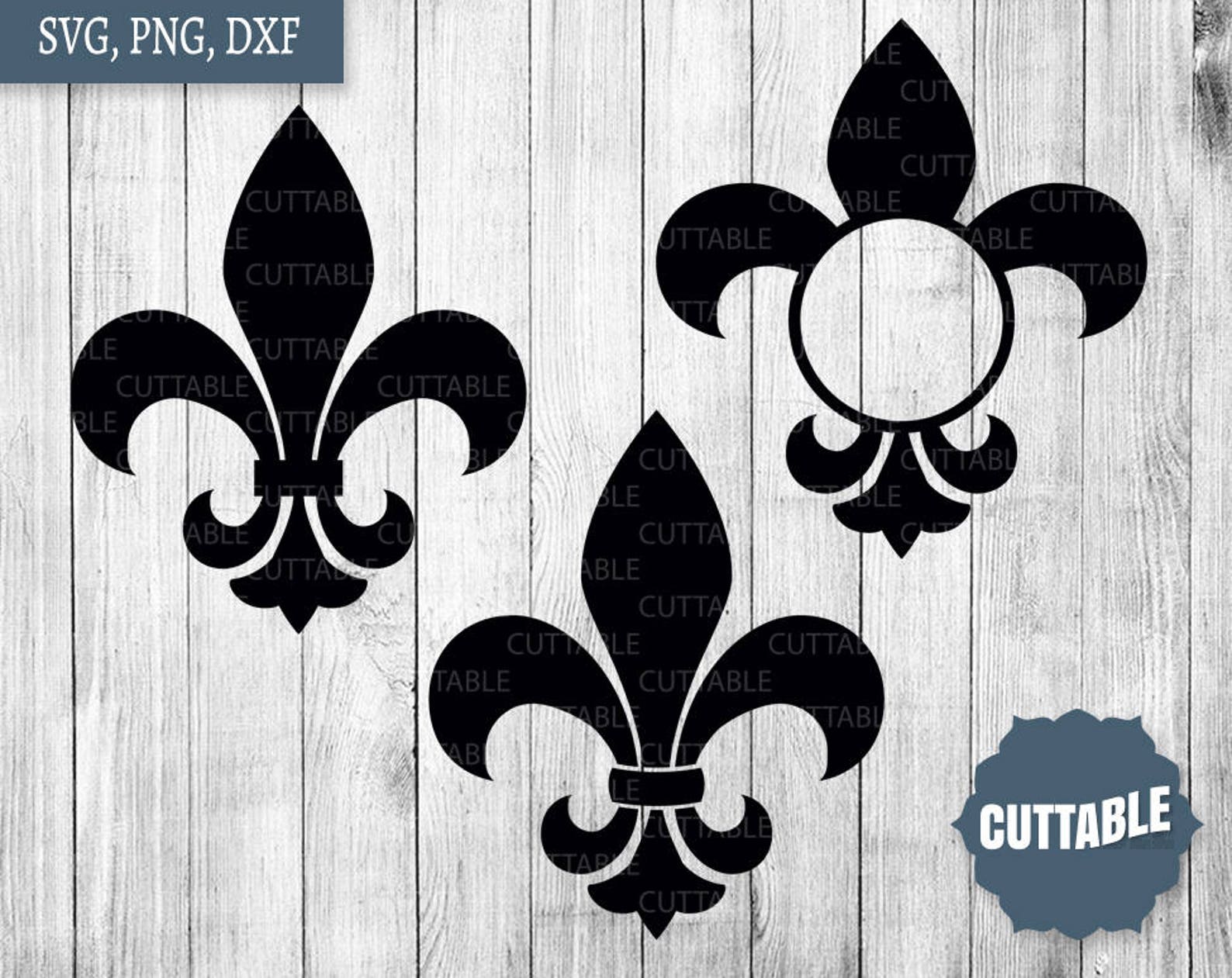 Fleur De Lis Svg Cut Files, Dxf Fleur De Lis Cut File, Fleur Di Lis ...