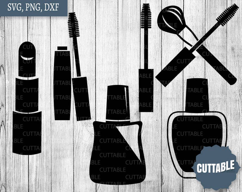Make up SVG Cut Files Makeup Lipstick SVG Files for Cricut - Etsy