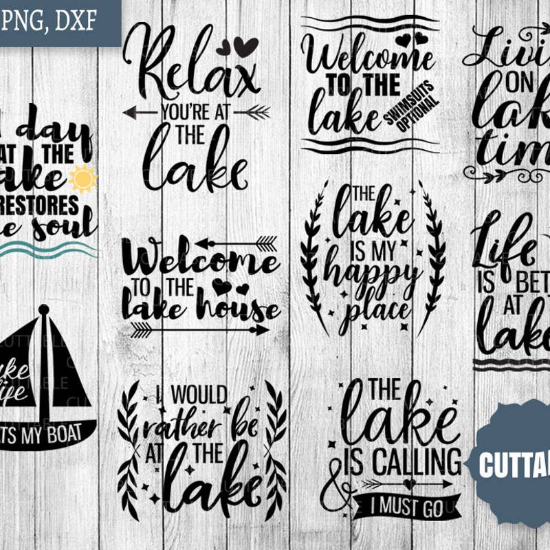 Lake House Svg - Etsy