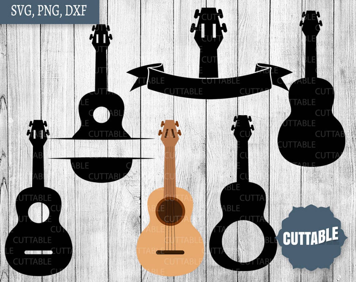 Guitar Cut Files SVG Guitar Cut Files Musical Guitar - Etsy