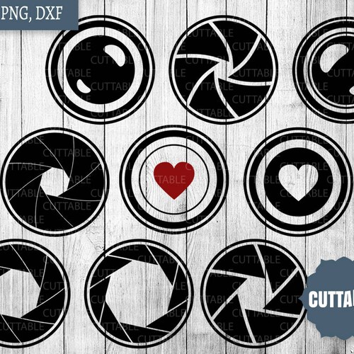 Camera Lenses Cut Svg Files SVG Print and Cut Camera - Etsy