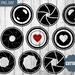 Camera Lenses Cut Svg Files, SVG Print and Cut Camera Monogram, Camera ...