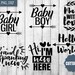 New Baby SVG Bundle, Newborn Quotes Svg Pack Cut Files, 12 Baby Svg Cut ...