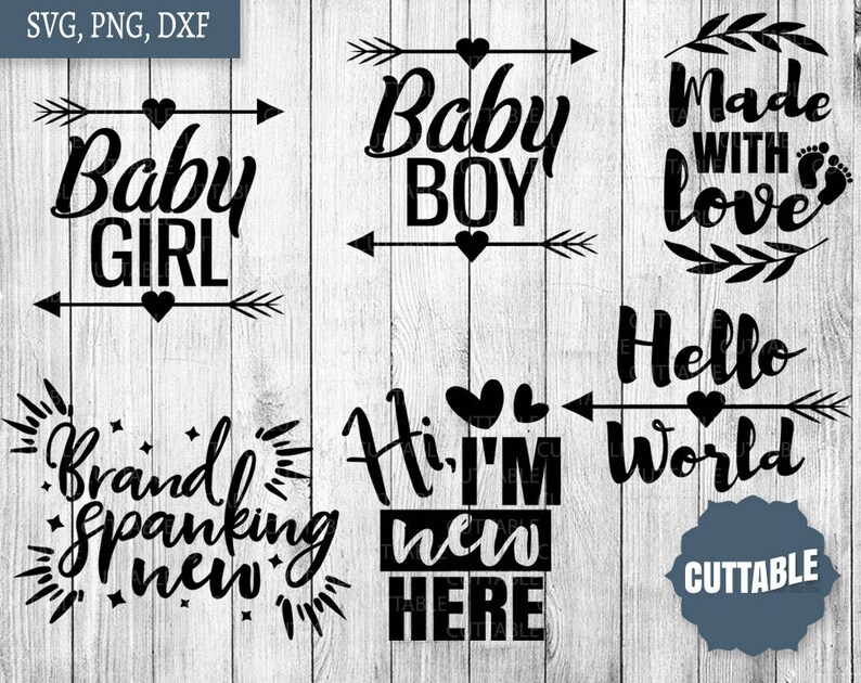 New Baby SVG Bundle Newborn Quotes Svg Pack Cut Files 12 | Etsy