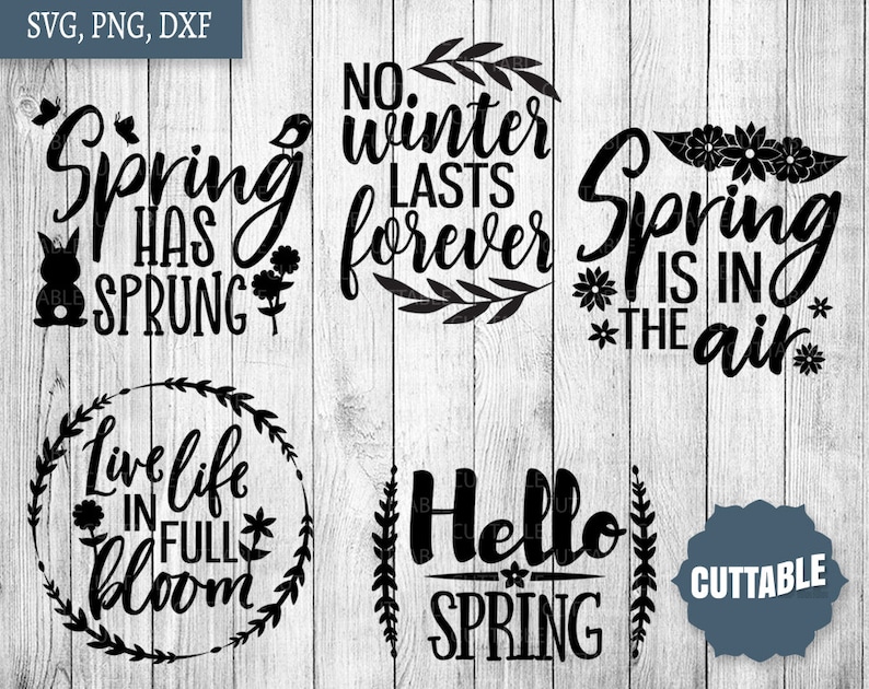 Spring SVG Bundle Spring is Here Svg Pack Cut Files 10 - Etsy