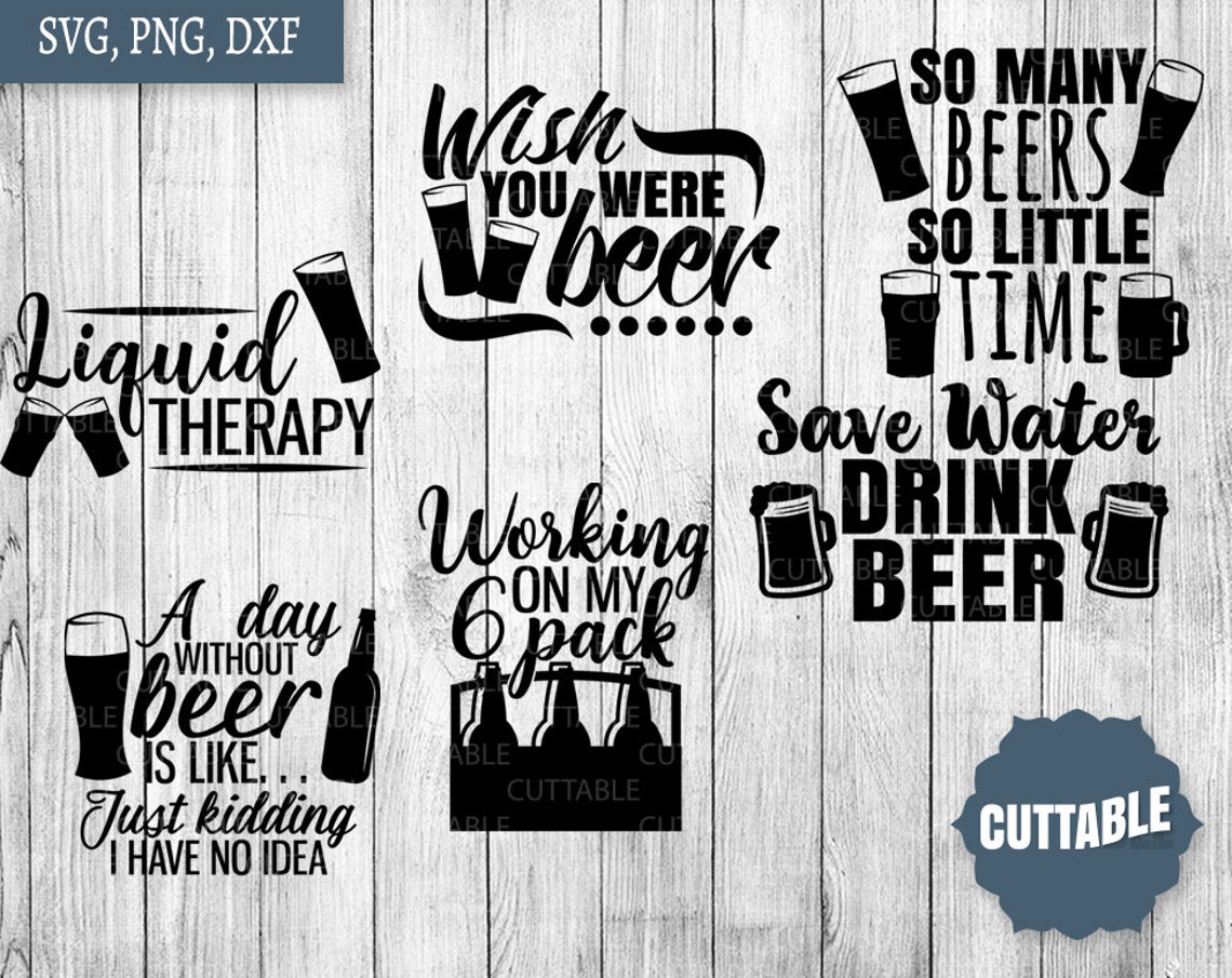 Beer SVG Bundle Beer Drinking Svg Pack Cut Files 12 Beer | Etsy