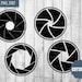 Camera Lenses Cut Svg Files, SVG Print and Cut Camera Monogram, Camera ...