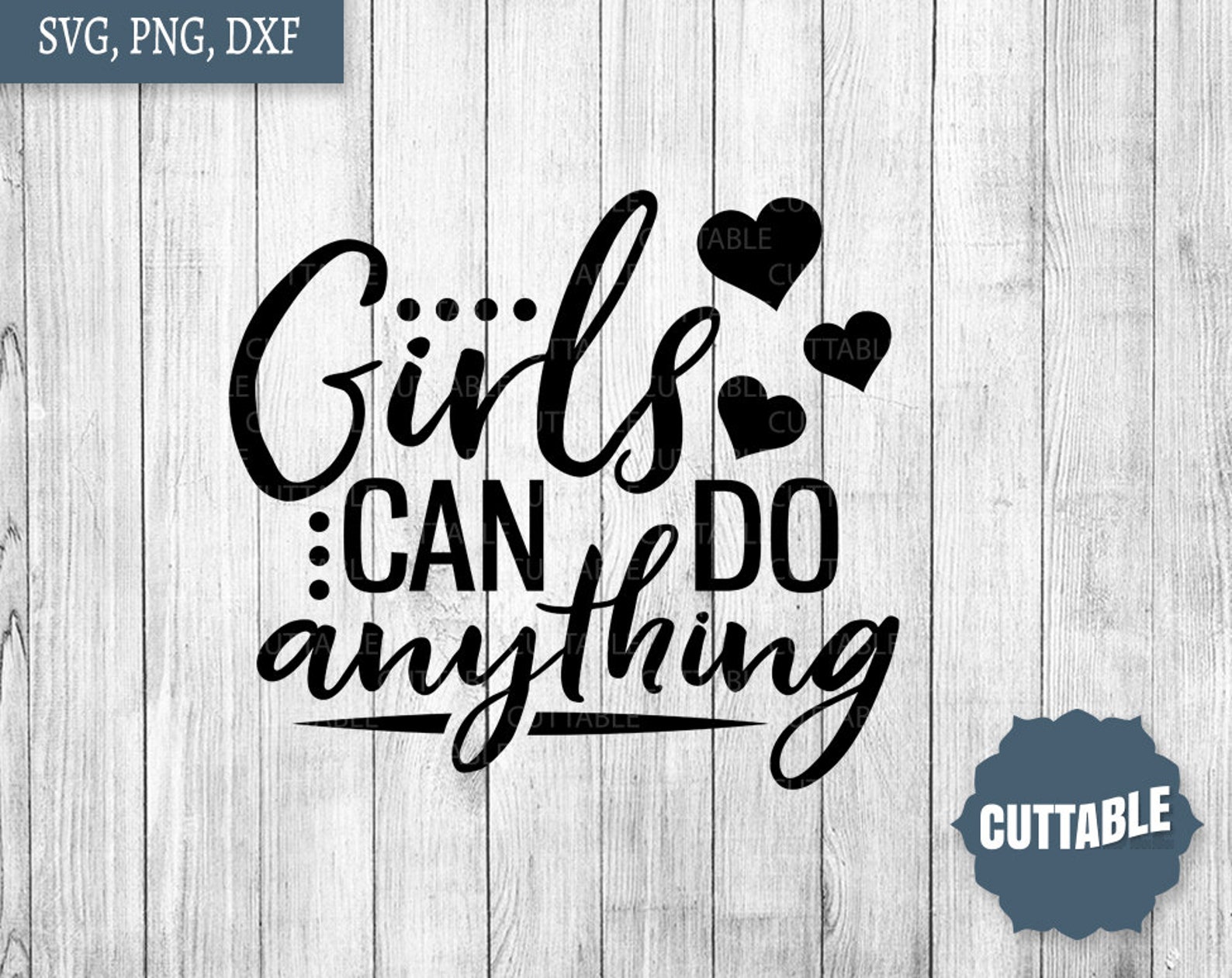 Girls Can Do Anything Cut File Quote, Girl Empowerment SVG, Feminist ...
