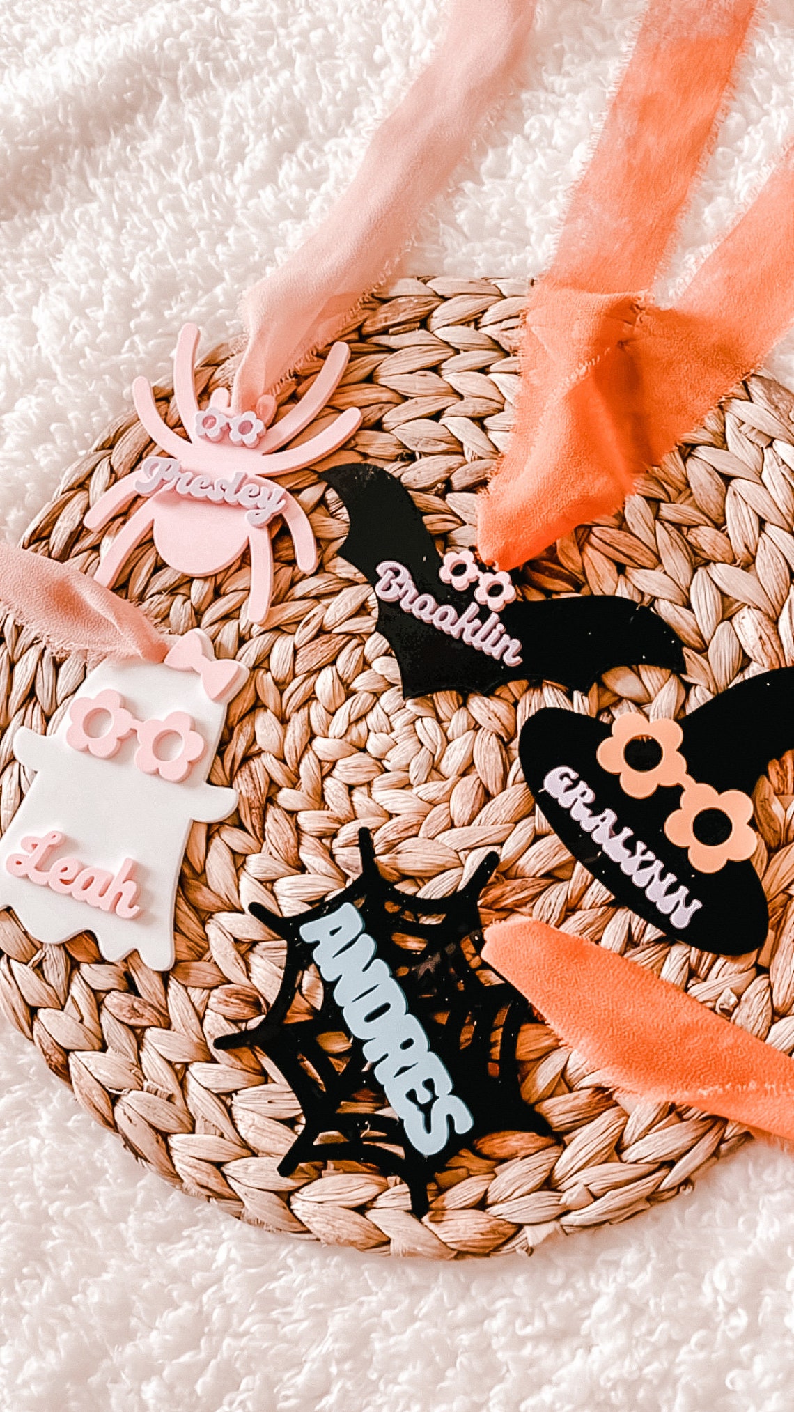 Halloween Name Tags Basket Name Tag Halloween Gifts for - Etsy