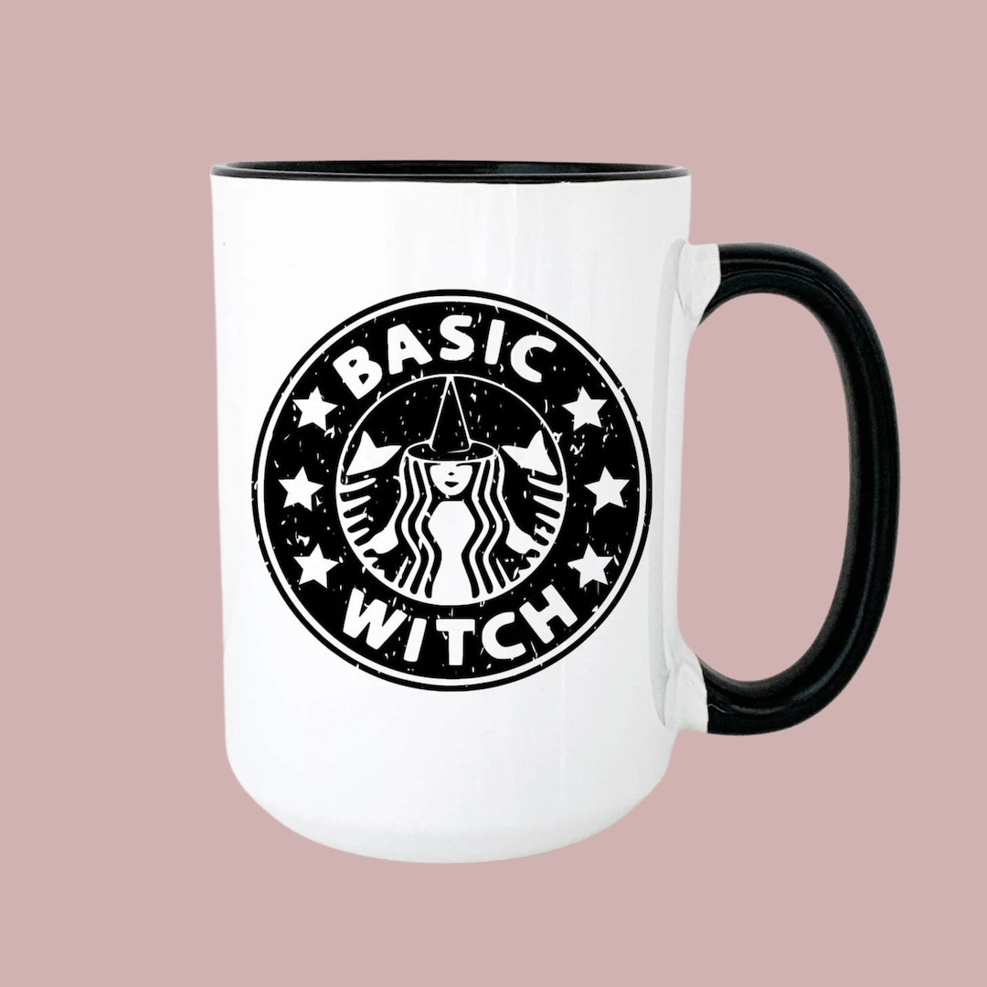 Basic Witch Starbucks, Halloween Theme Mug, Basic Witch Mug, Basic ...