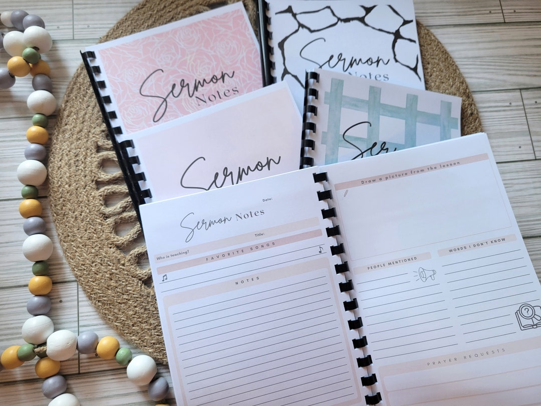 Youth Sermon Notebook | Kids Church Notes | Church Busy Book | Teen ...