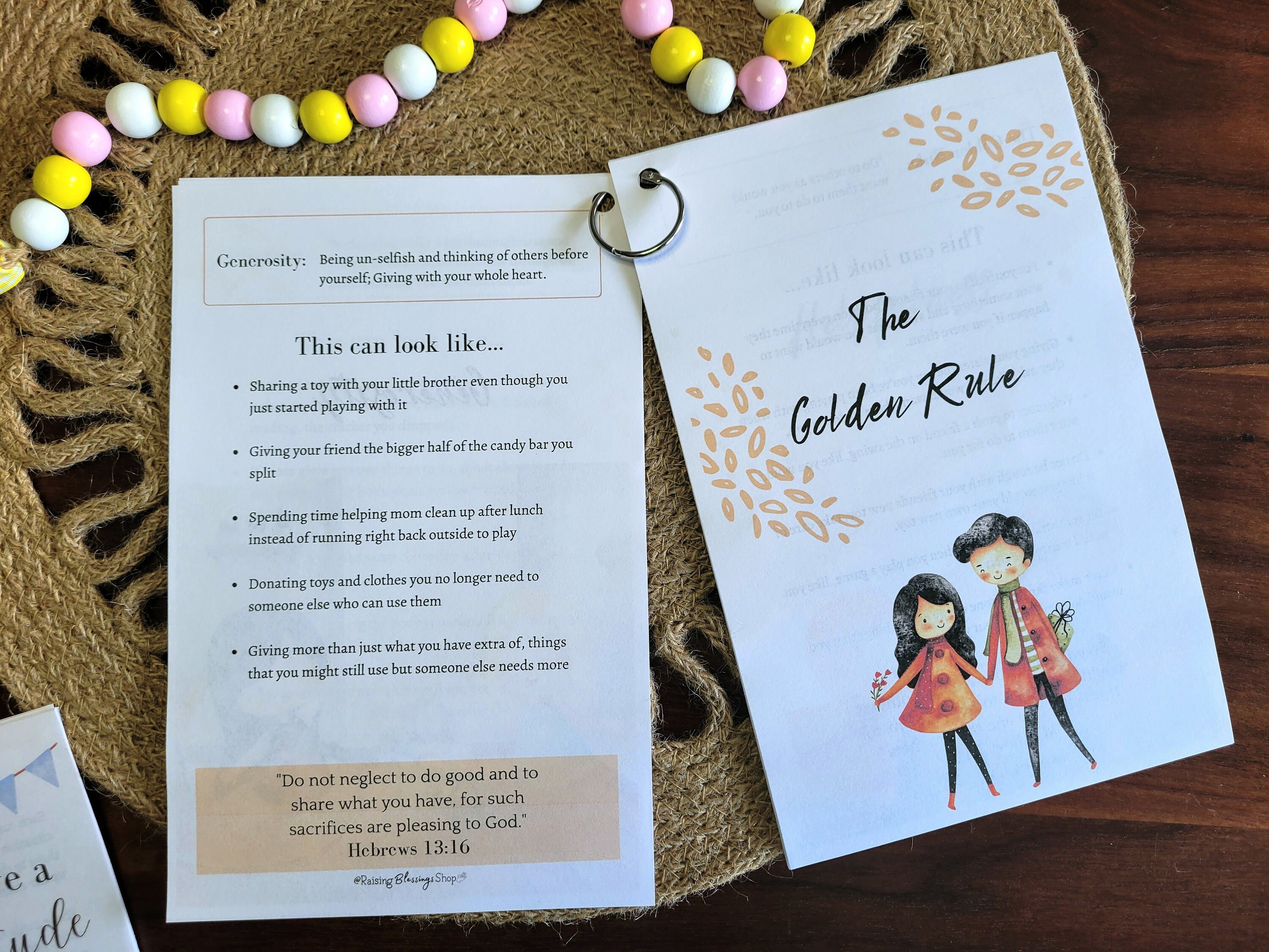 Instant Download BUNDLE: Learning Godly Character Cards for Kids ...