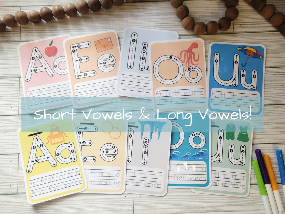 INSTANT DOWNLOAD Alphabet Tracing Flashcards Learning Props Homeschool ...