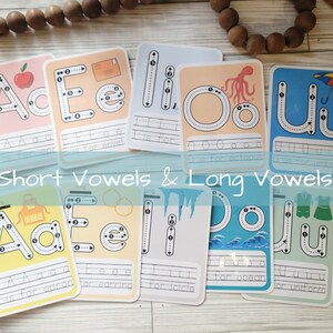 INSTANT DOWNLOAD Alphabet Tracing Flashcards Learning Props Homeschool ...