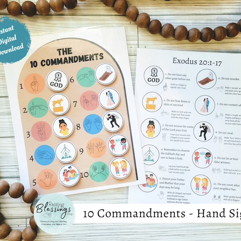 Ten Commandments Puzzle - Etsy