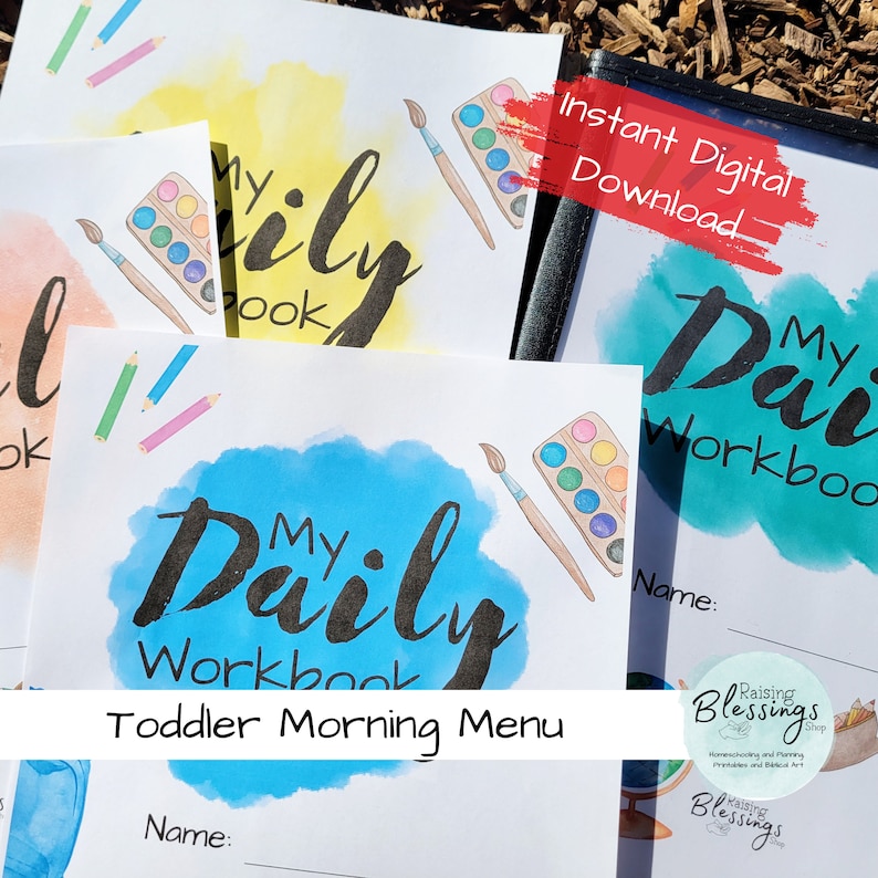 INSTANT DOWNLOAD | Morning Menu | Daily Workbook | Morning Basket ...