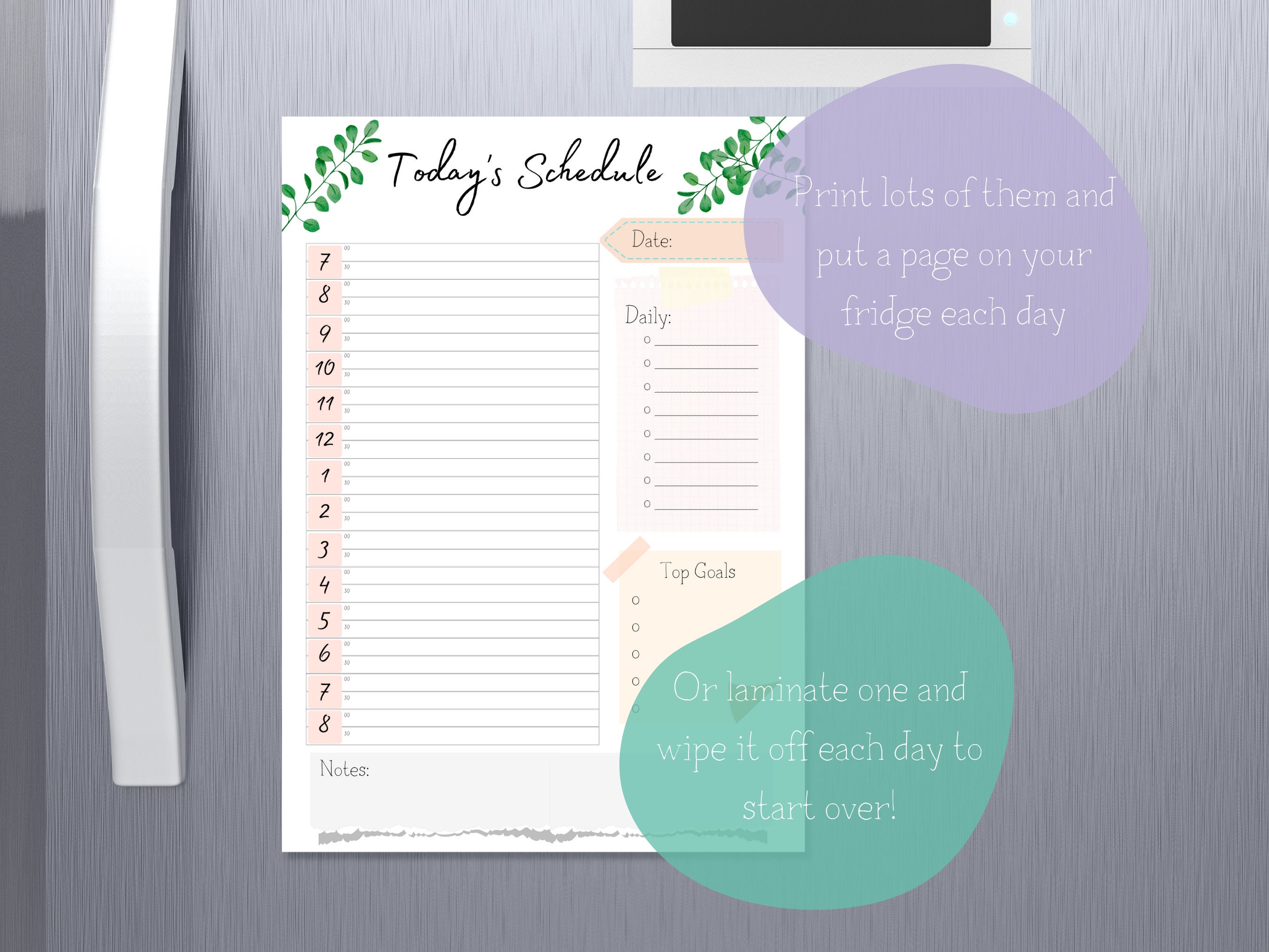 Daily Schedule | Hourly Schedule | Productivity Booster | Daily ...