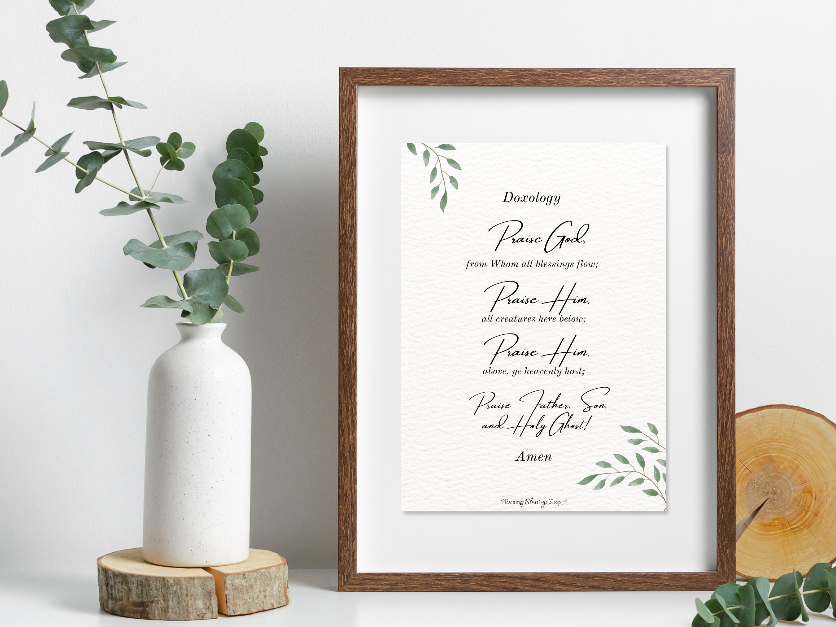 INSTANT DOWNLOAD Doxology Print Doxology Wall Hanging Praise God From ...