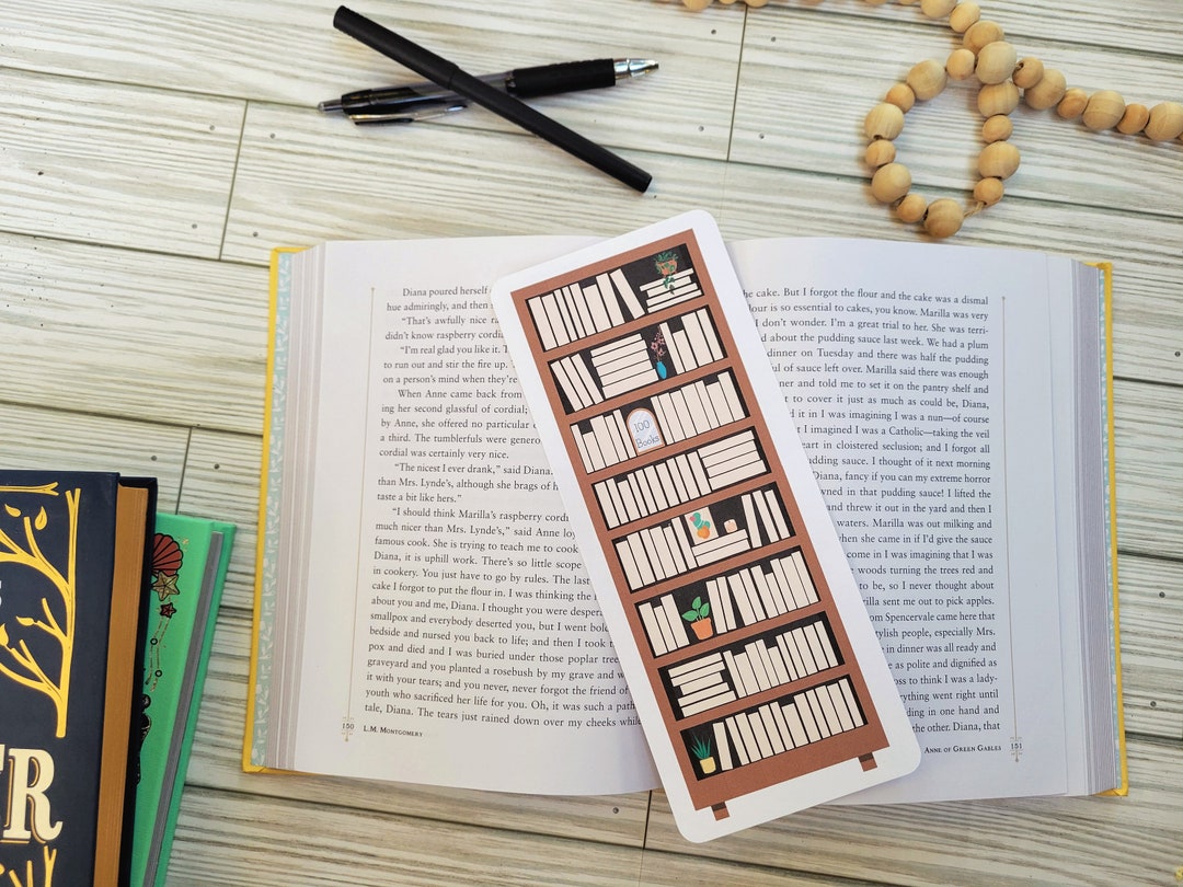 DIGITAL DOWNLOAD 100 Books Bookshelf Book Tracker Bookmark - Etsy