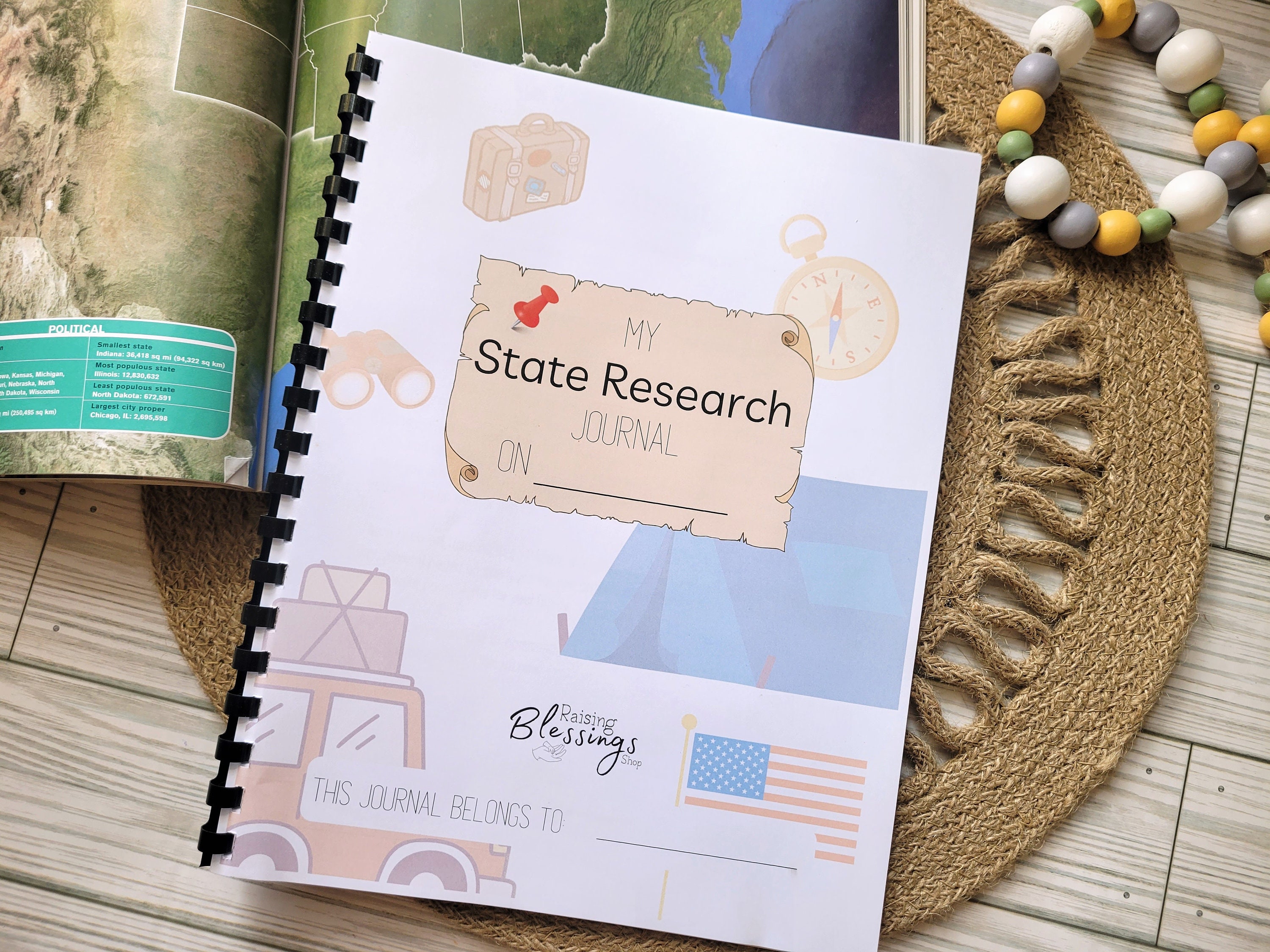 DIGITAL DOWNLOAD My State Research Journal United States Middle School ...