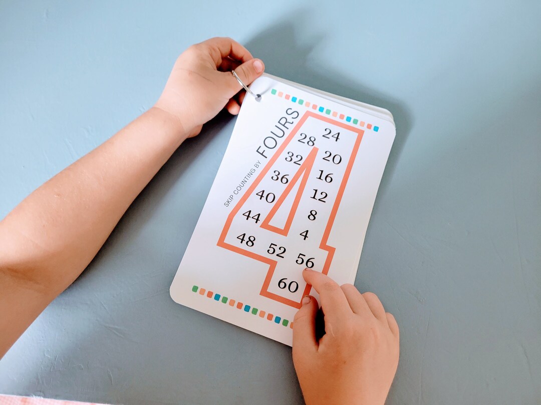 INSTANT DOWNLOAD Skip Counting Flashcards Printable Numbers Practice ...