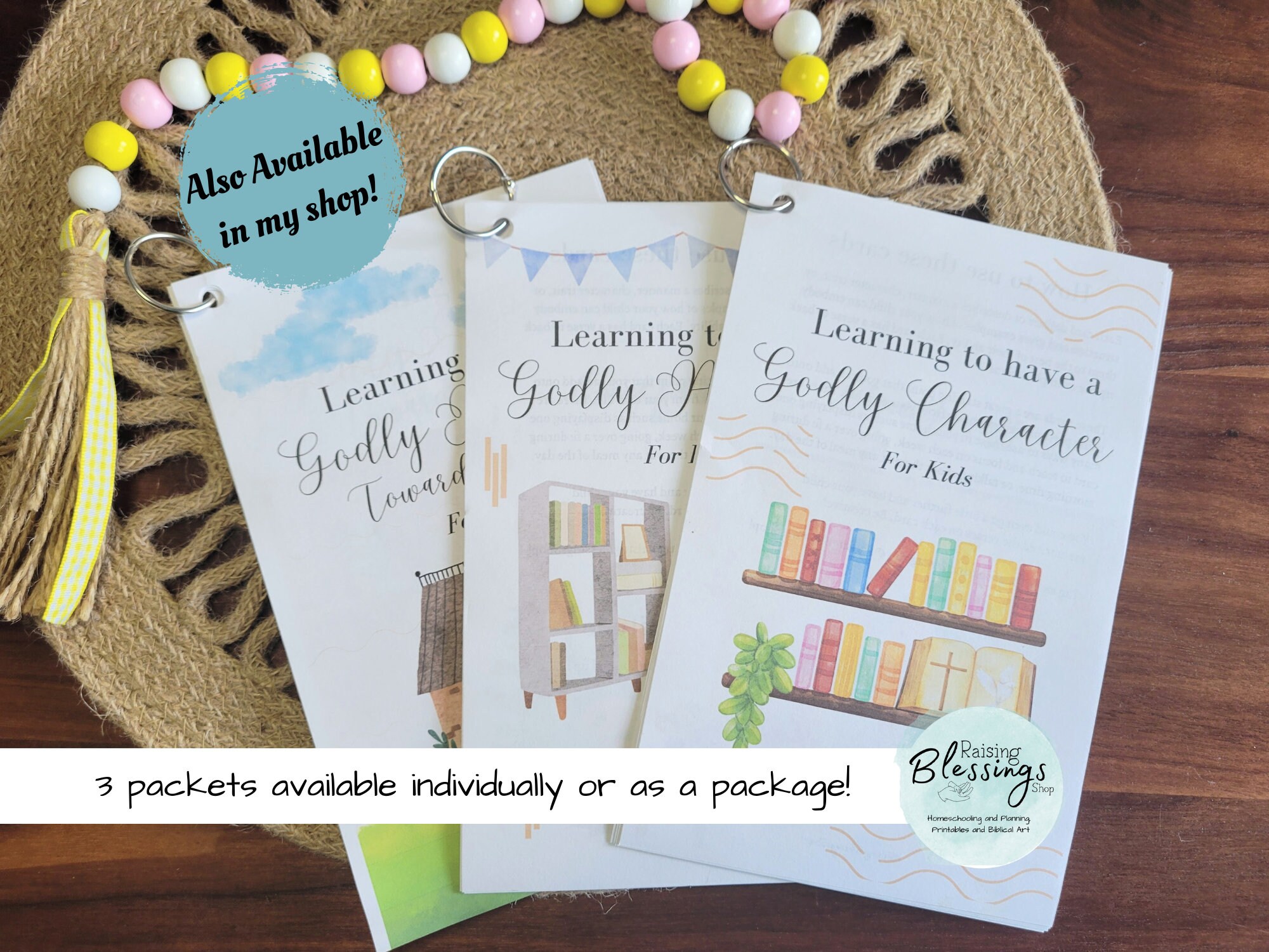 Instant Download BUNDLE: Learning Godly Character Cards for Kids ...
