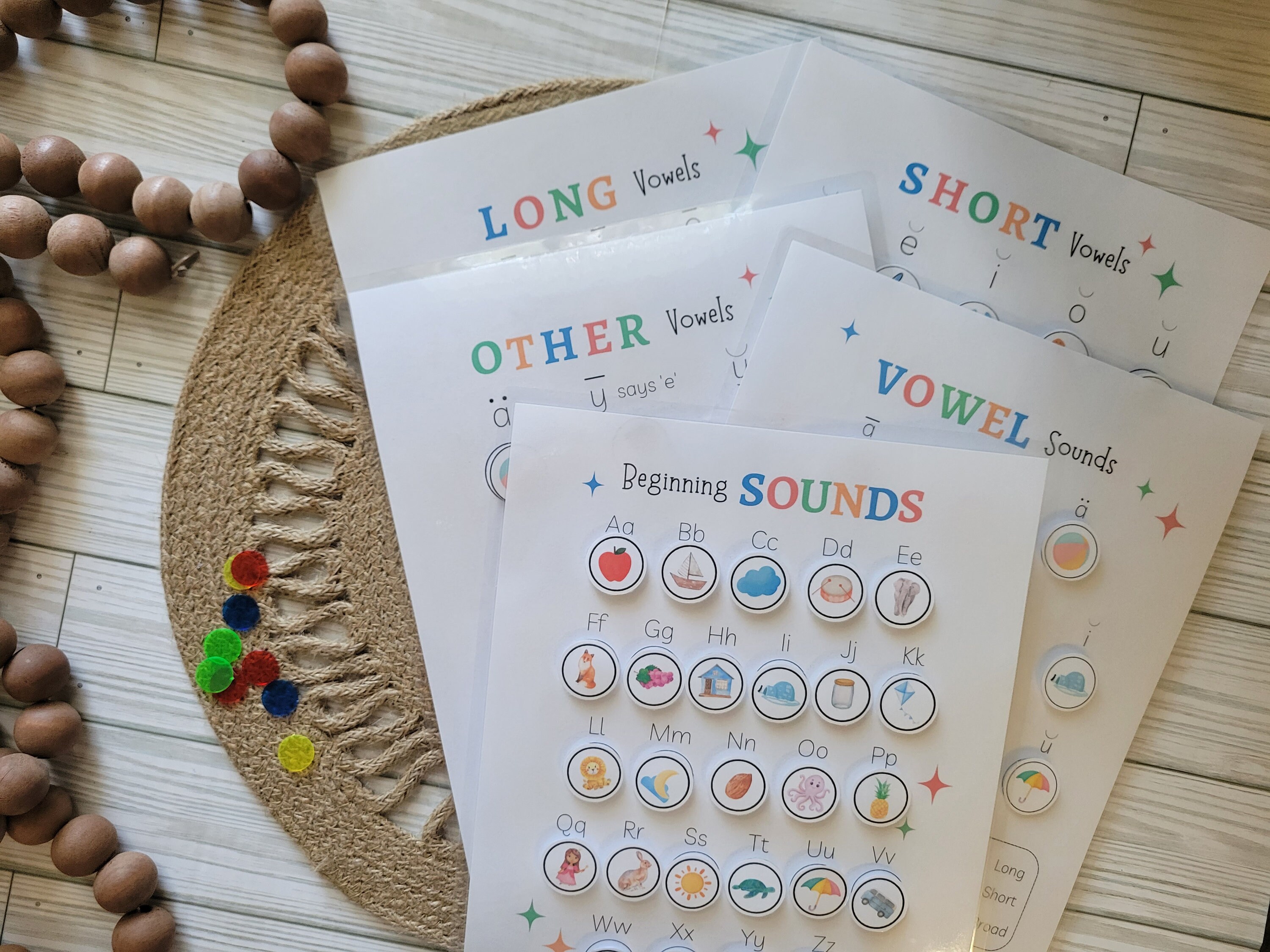 INSTANT DOWNLOAD Bundle: Alphabet Beginning Sounds and Vowel Sounds ...