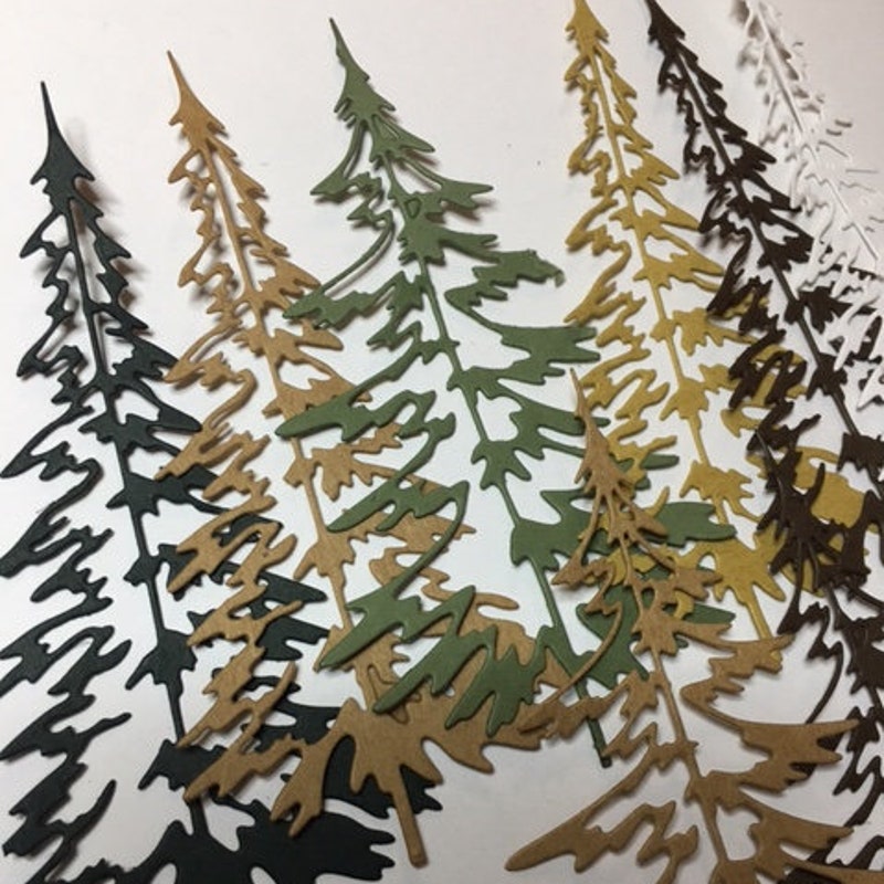 Tree Die Cuts - Etsy