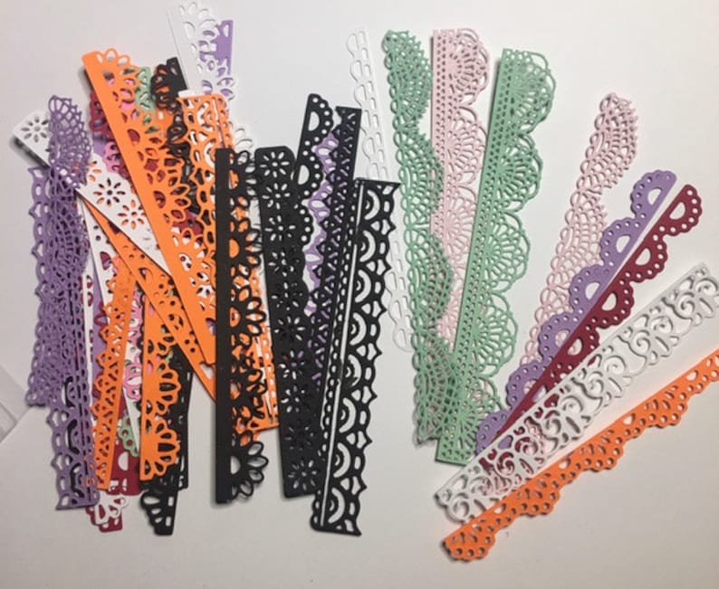30 Die Cut Lace. Paper Lace Cuts, Die Cut Lace, Lace, Card Lace, Lace ...