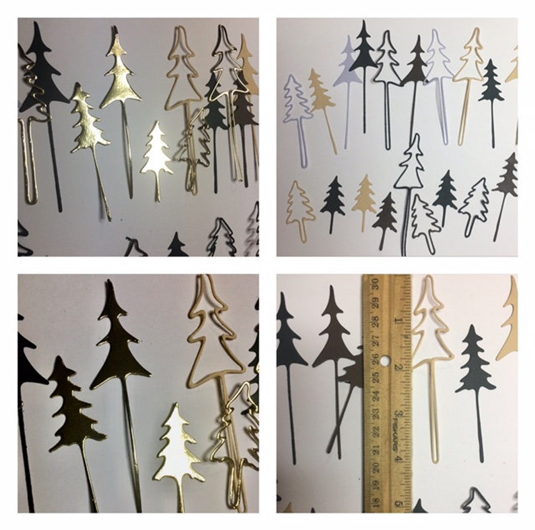 30 Die Cut Trees ,die Cuts, Forest Die Cuts, Forest Trees, Tree Die ...