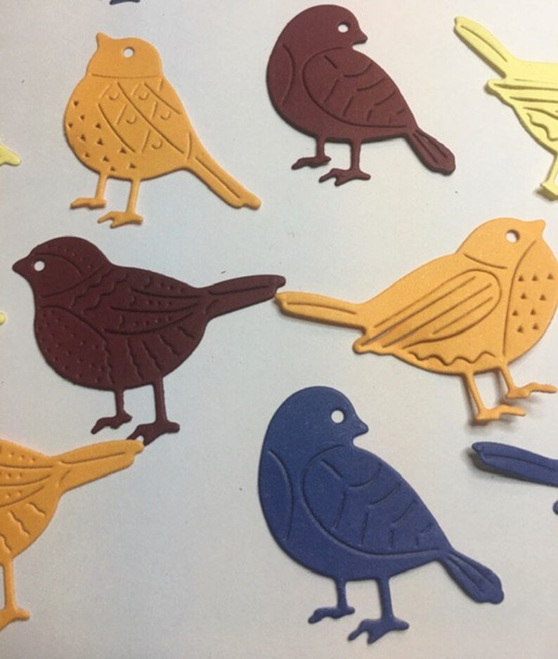 40 Bird Die Cuts, Blue Birds, Finch Birds, Dove Birds, Bird Die Cuts ...