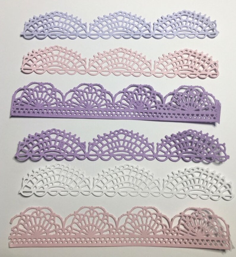 20 Die Cut Lace. Paper Lace Cuts, Die Cut Lace, Lace, Card Lace, Lace ...