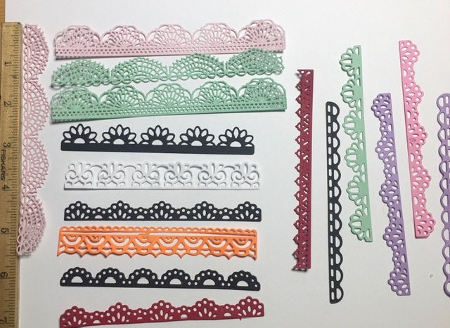 30 Die Cut Lace. Paper Lace Cuts, Die Cut Lace, Lace, Card Lace, Lace ...